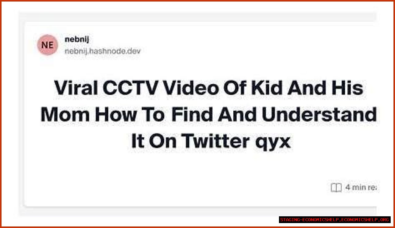 Understanding The Viral Kid And His Mom CCTV Video Explained